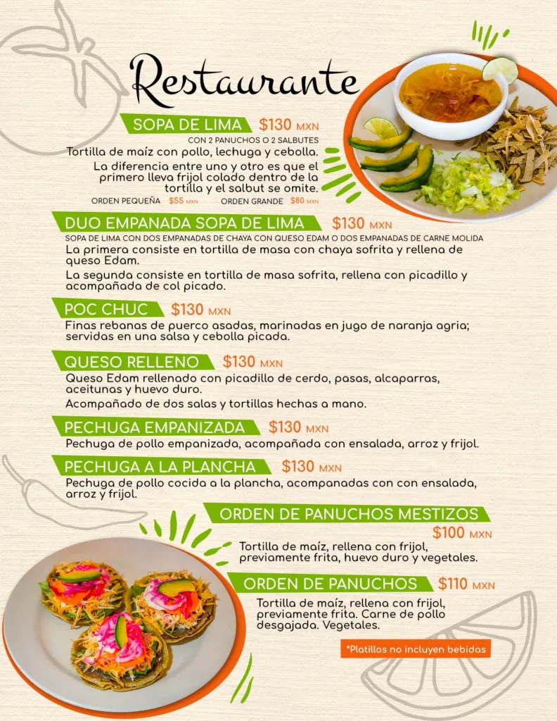 Restaurante – Cenotes Santa Bárbara